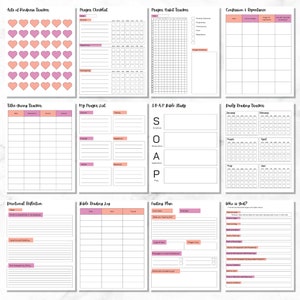 Editable Prayer Journal Template,christian Devotional,bible Study ...