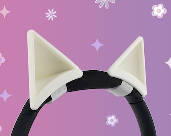Pink Anime Cat Ears, Streaming Headphone Cat Ears, Cat Ears That Attach ...