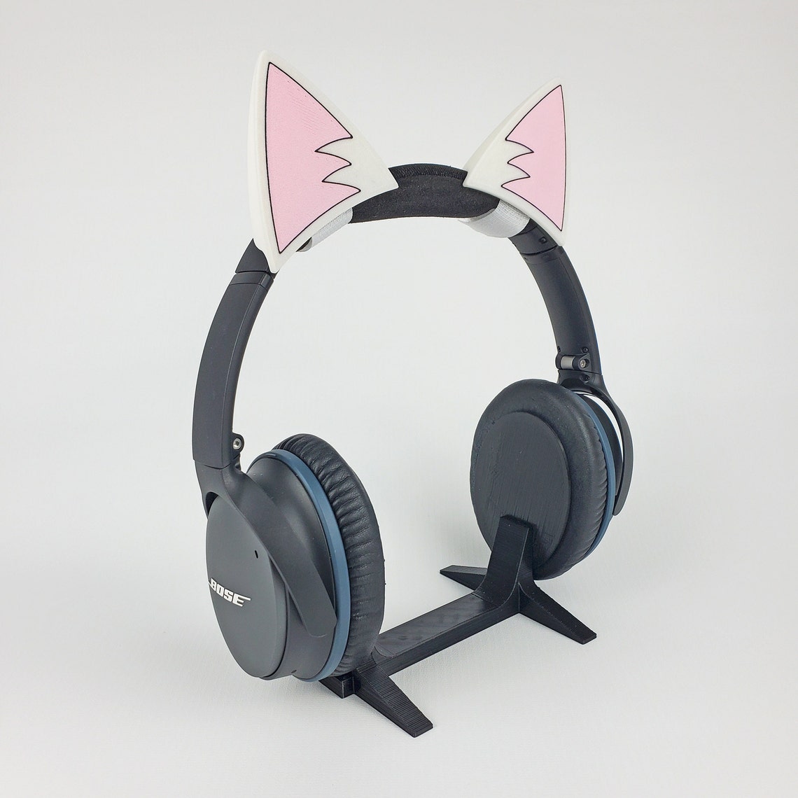 White Cartoon Cat Ears Streaming Headset Cat Ears Streaming - Etsy