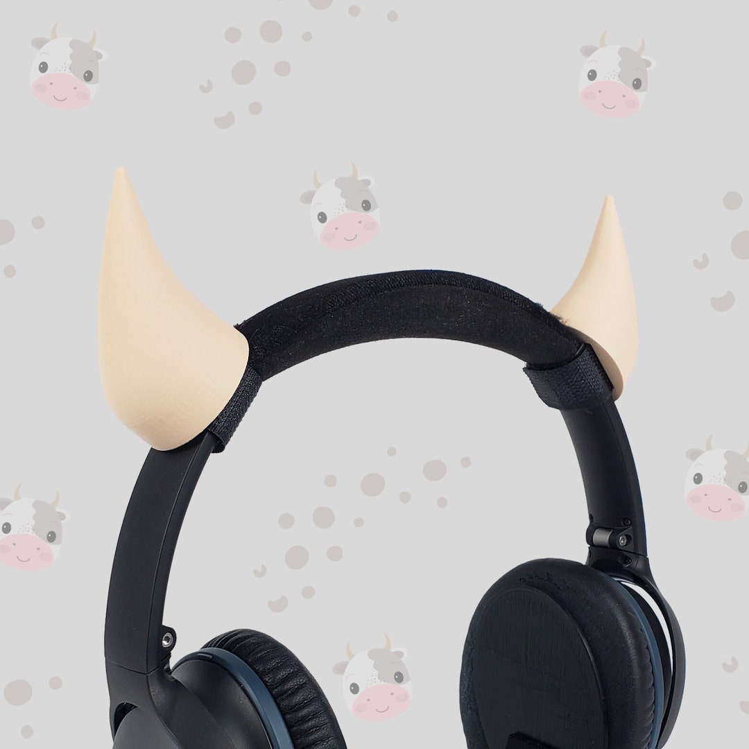 Baby Bull Horns, Cow Horns, Streaming Headphone Bull Horns, Bull Horns ...