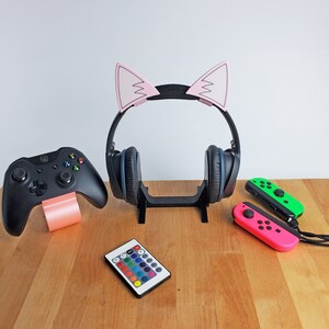 Pink Cartoon Cat Ears, Streaming Headset Cat Ears, Streaming Headphone ...