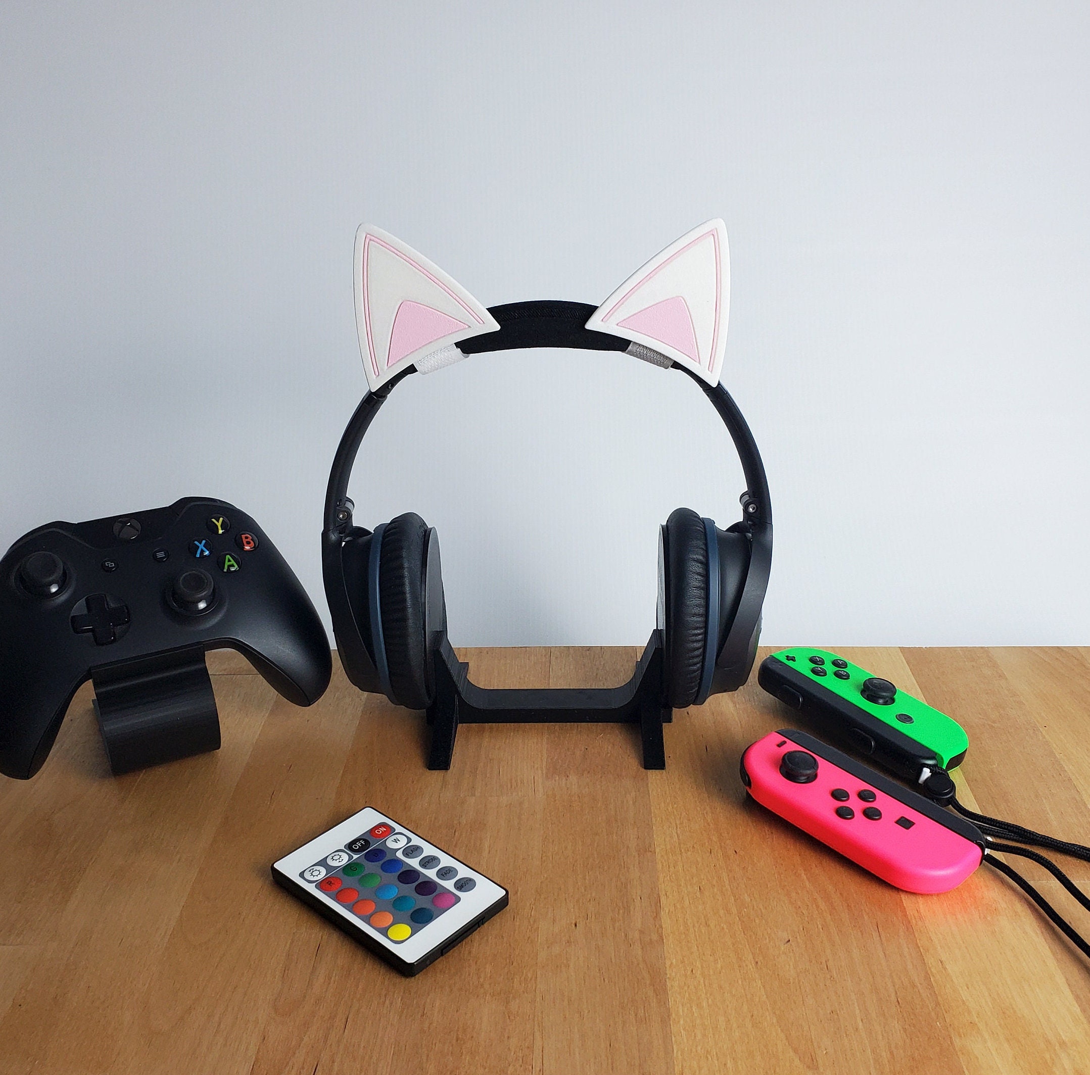 White Modern Cat Ears, Streaming Headphone Cat Ears, Cat Ears That ...