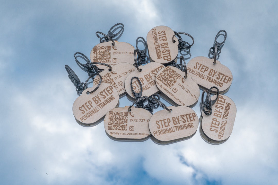 Personalized 2-sided Branded Keychains, Business Keychains, Custom ...