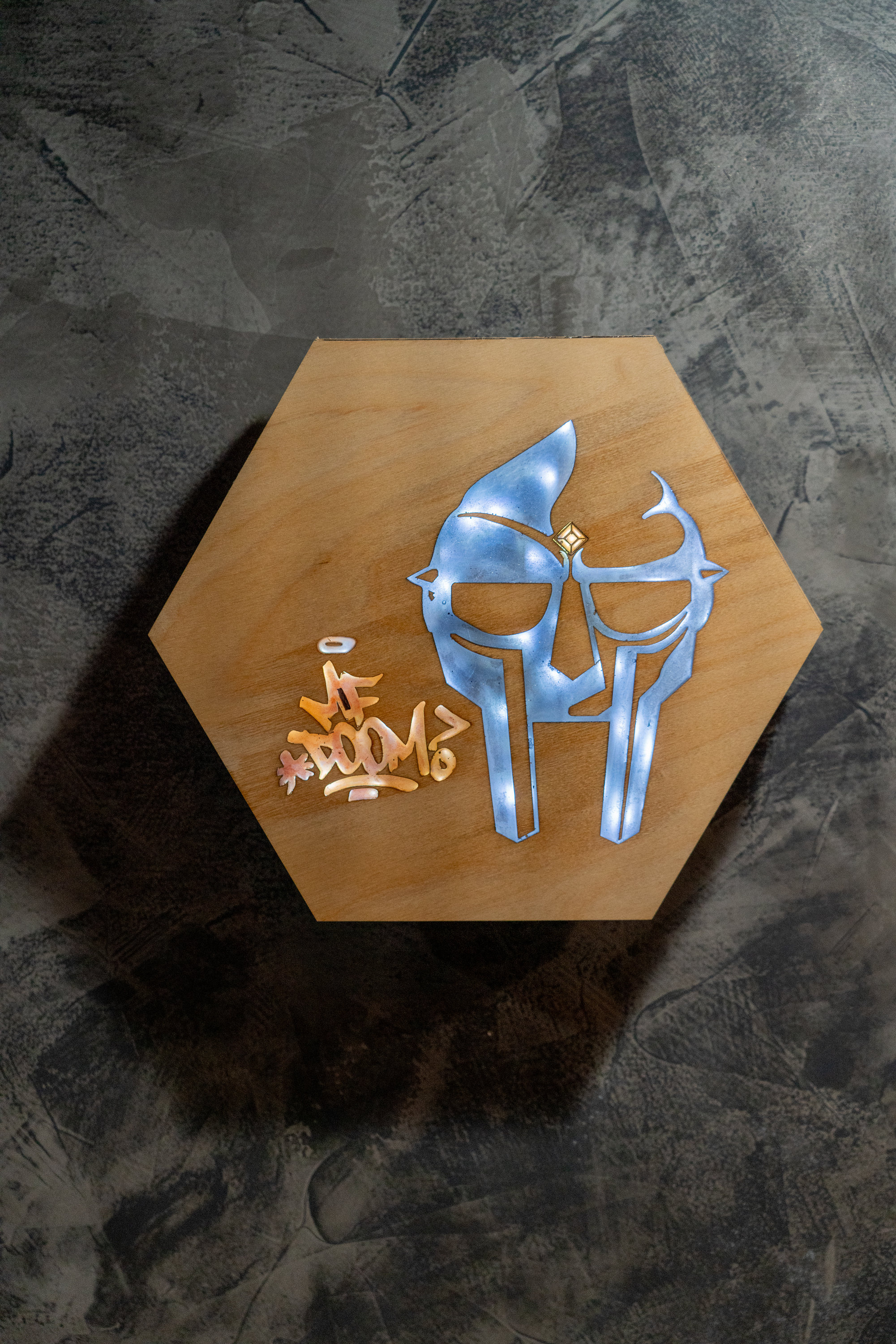 Custom LED Wood and Epoxy Sign, Customized Logo LED Wooden Sign, LED ...