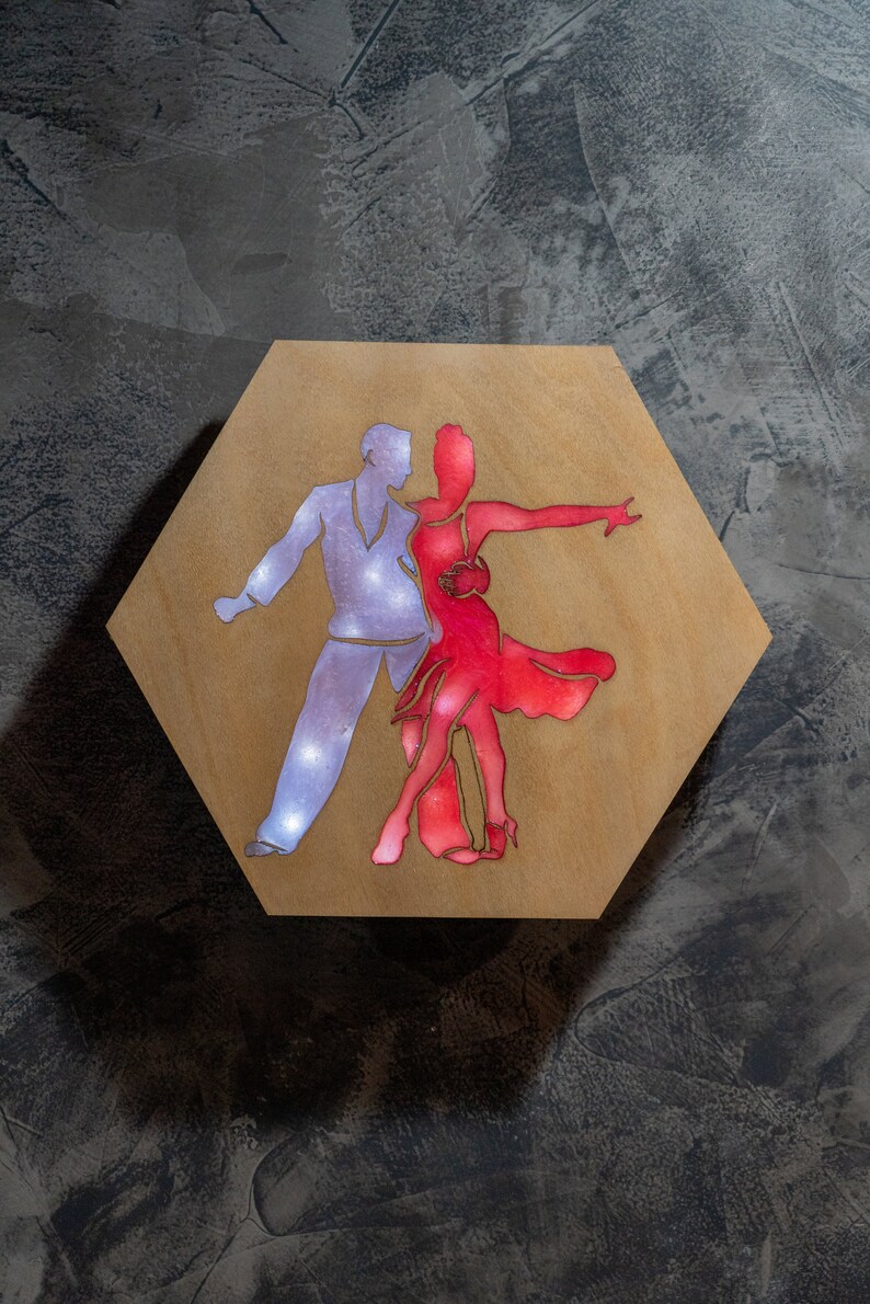 Custom LED Wood and Epoxy Sign, Customized Logo LED Wooden Sign, LED ...