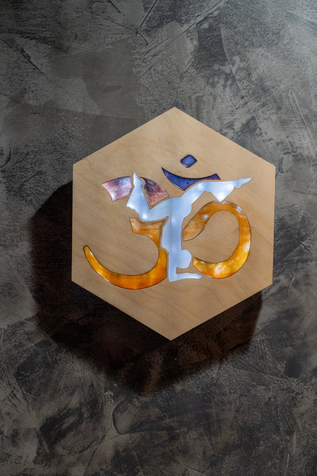 Custom LED Wood and Epoxy Sign, Customized Logo LED Wooden Sign, LED ...