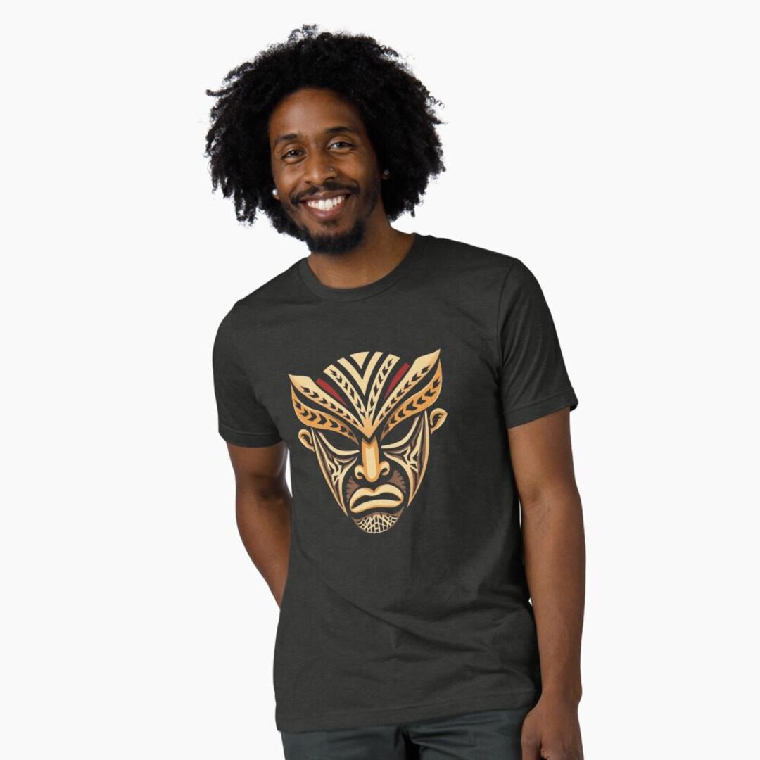 Warrior of the Ember Lineage Tribal Mask Vector PNG - Etsy