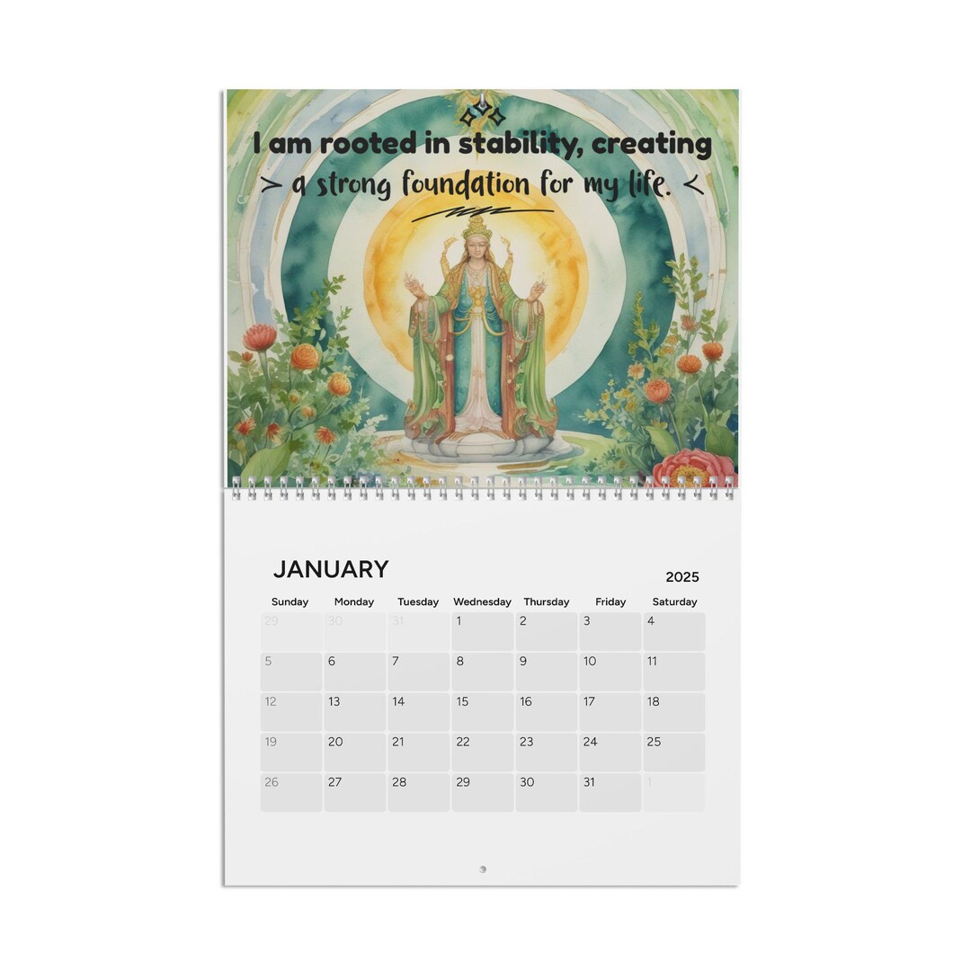 Wall Calendar, Inpirational 2025 Daily Planner, Empowering Self Care ...