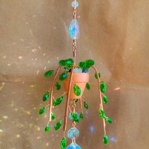 Forever Succulents | Beaded Succulent Suncatcher, Crystal Decor, Plant ...