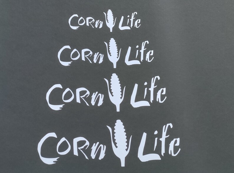 Corn Life Vinyl Sticker. - Etsy