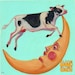 Hey Diddle Diddle Print Cow Jumped Over the Moon | Nostalgia ...