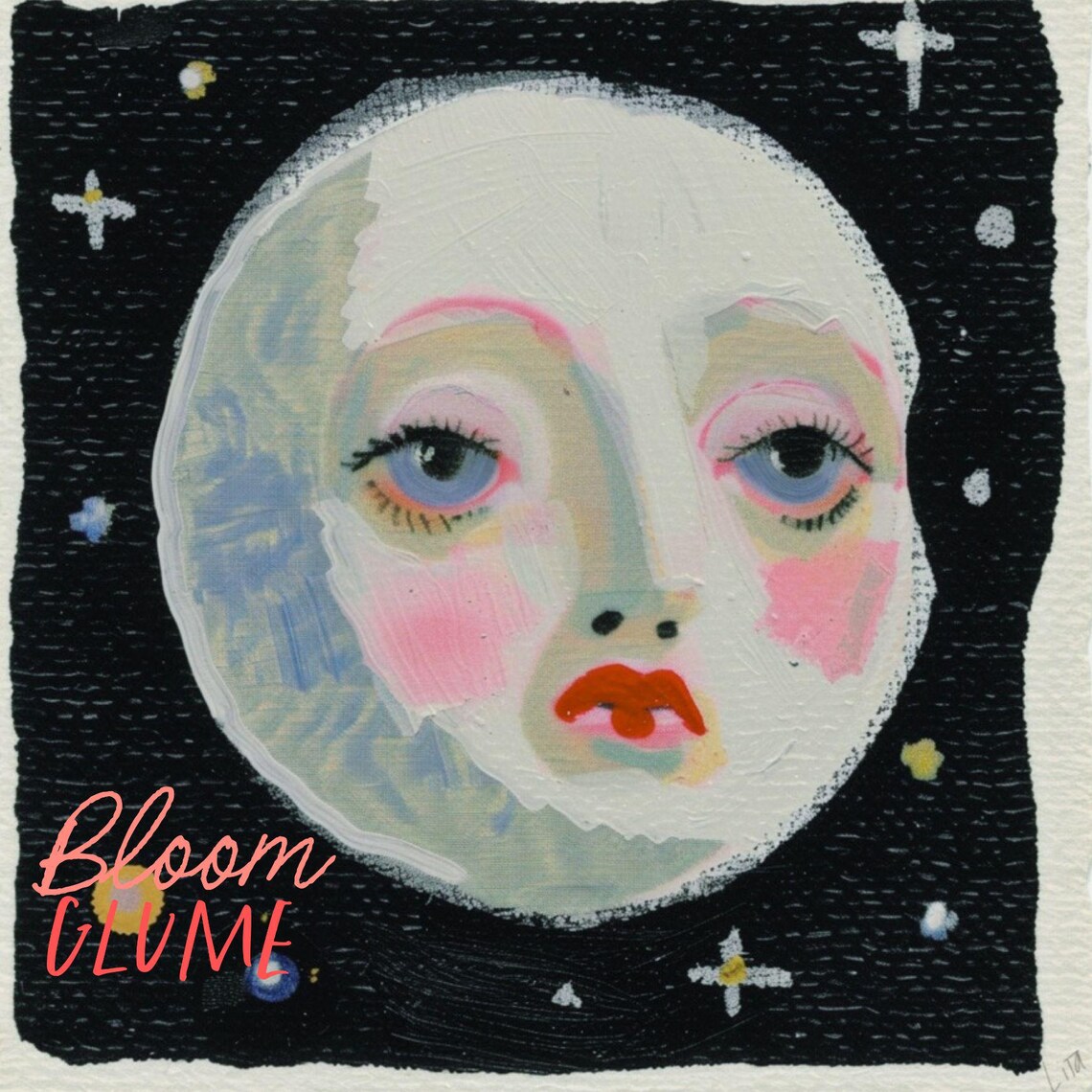 Mystic Moon | Illustration Art | Whimsical Art | Moon With a Face | Pop ...