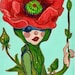 Poppy “anthesis” Series | Illustration Art | Whimsical Art | Flower Art ...