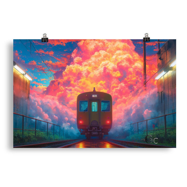 Anime Ghost Train Fine Art Print - Etsy