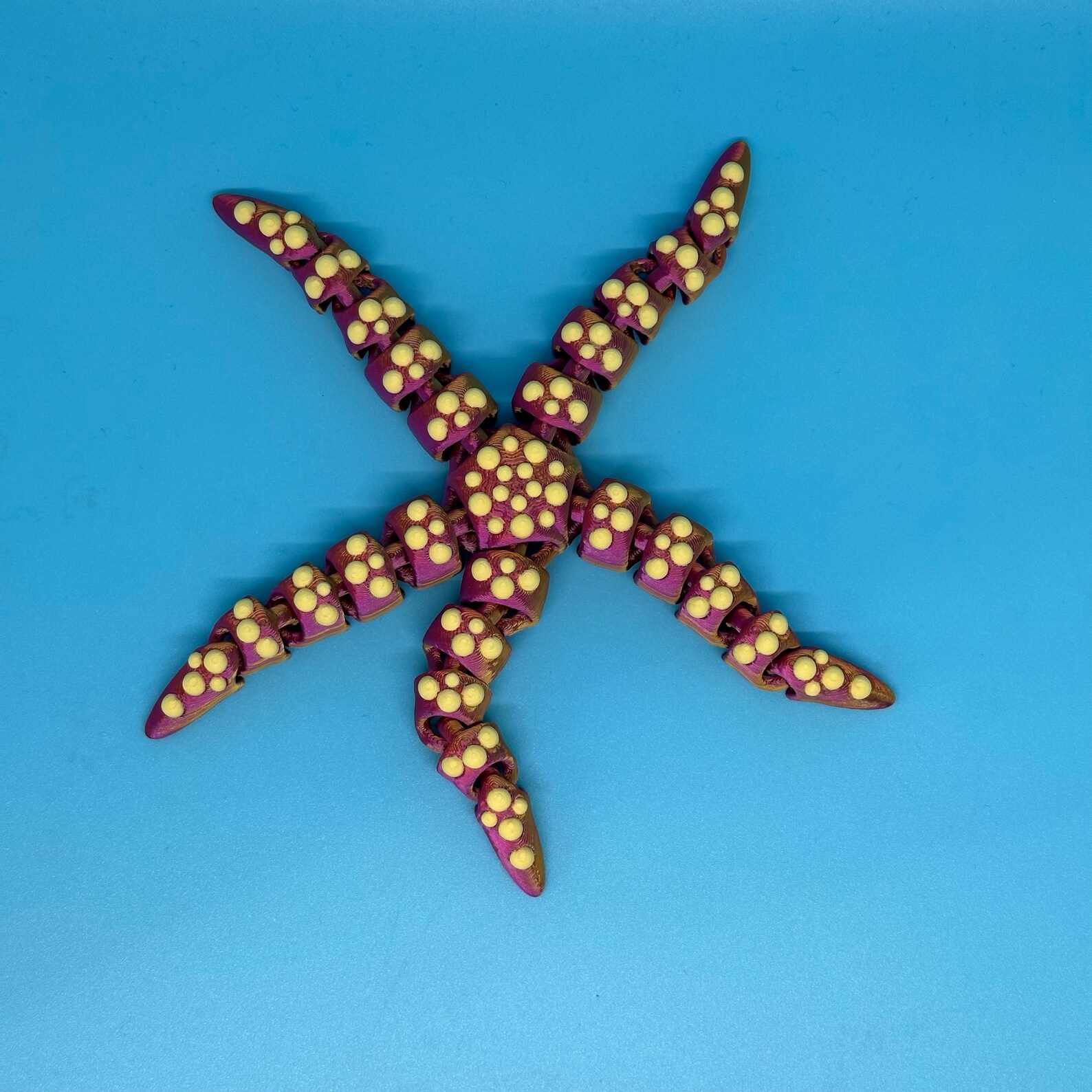 3D Printed Articulated Starfish, Tiny Starfish by Cinderwing3d, Fidget ...