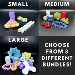 3D Printed Fidget Bundle - Various Toys and Gadgets Perfect for Kids ...