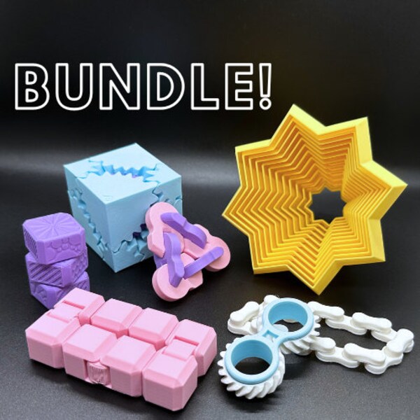 3D Printed Fidget Toy With Thumbstick Joystick Stress Relief, Focus Aid ...