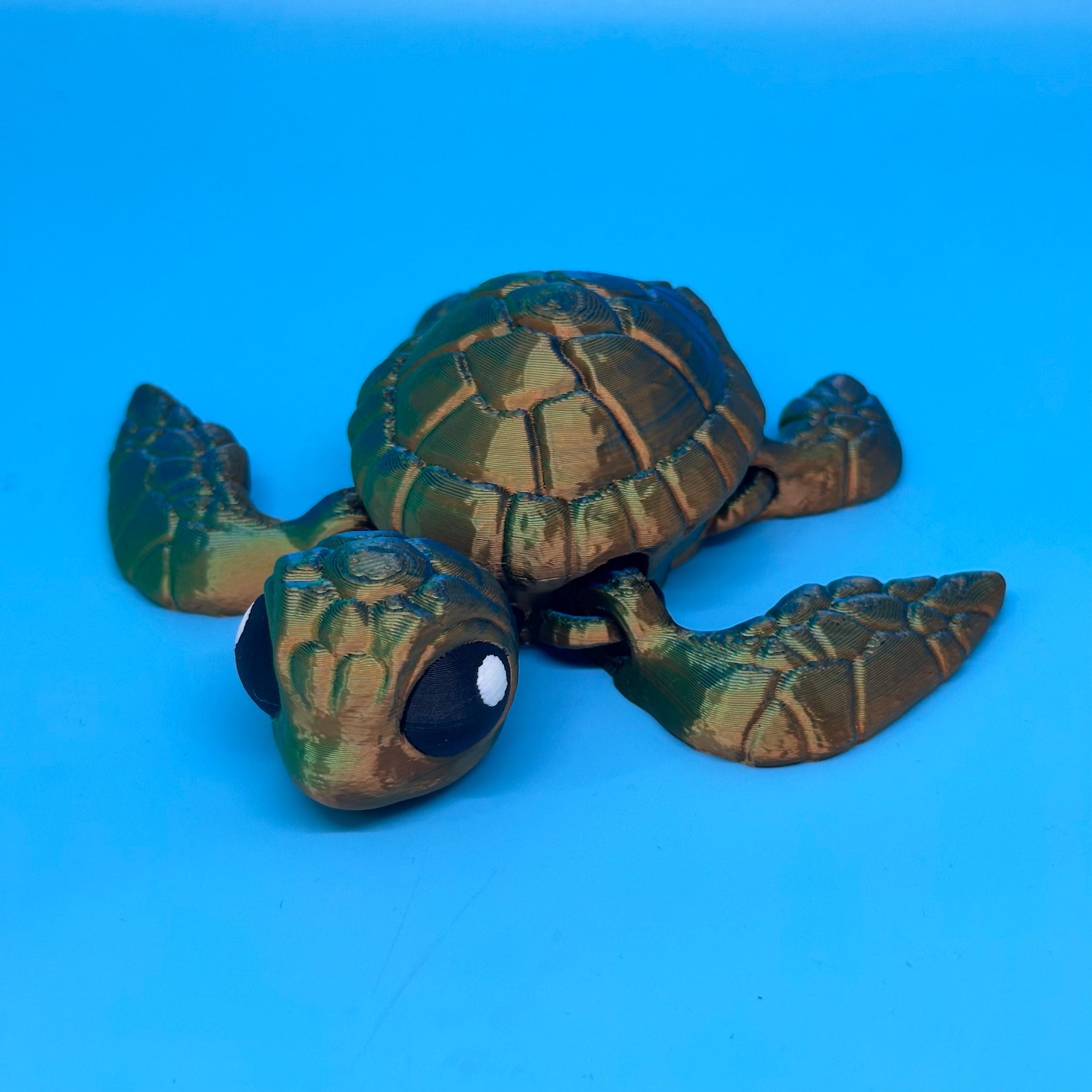 3D Printed Articulated Sea Turtle, Sea Turtle by Cinderwing3d, Fidget ...