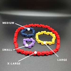 Fidget Chain - Toy for Adults and Kids, Ultra Quiet, Small, Medium ...