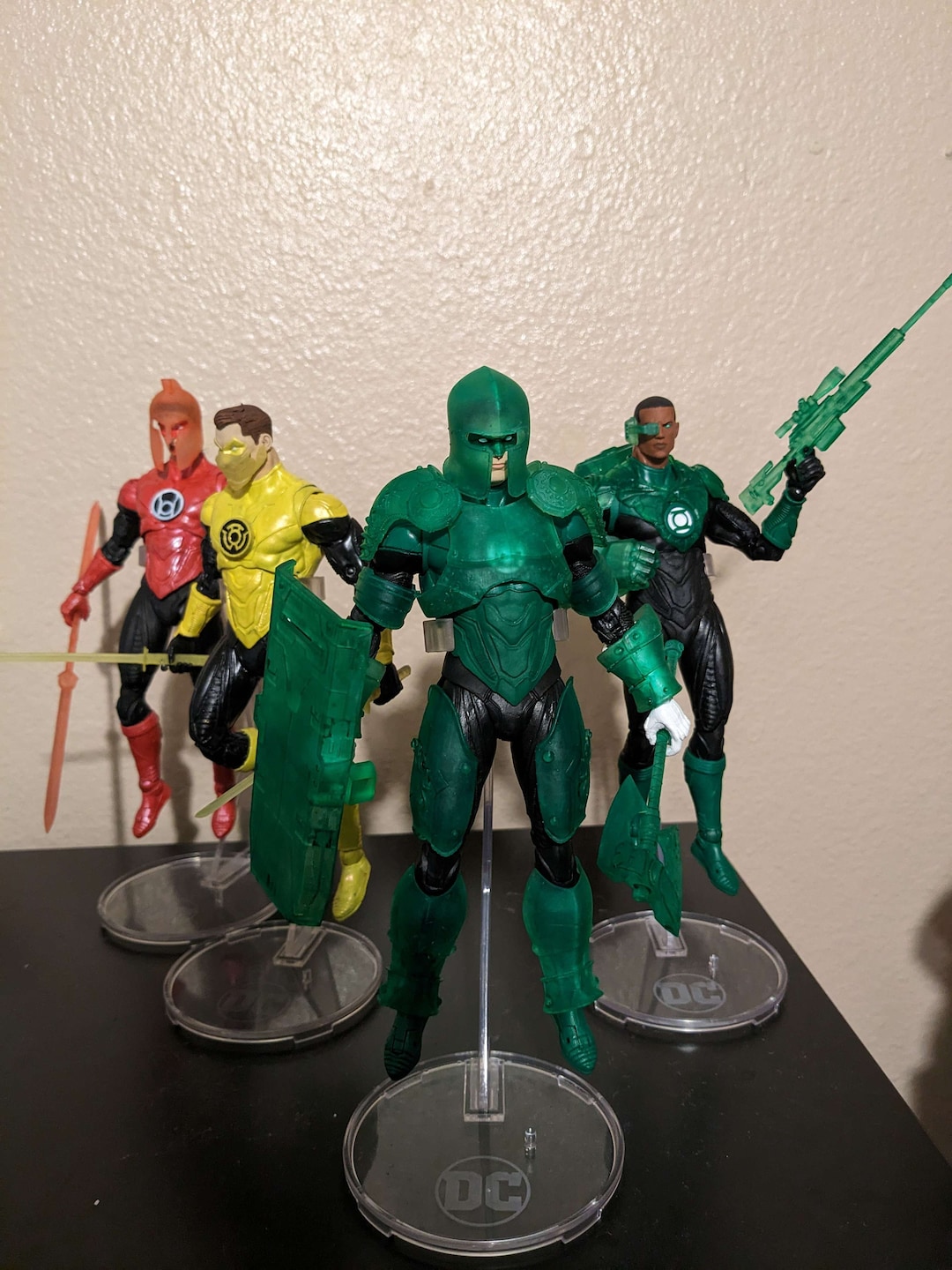 Green Lantern Armor and Weapon Constructs Kit / Bundle [mcfarlane Only ...