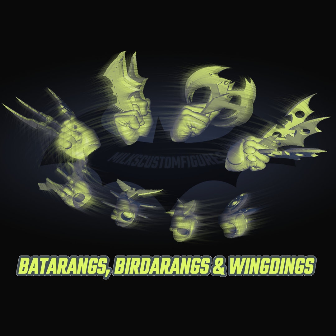 Batarangs, Birdarangs & Wingdings any Figurine Scale - Etsy