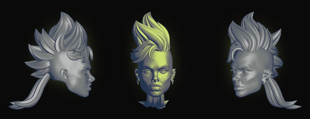 Tempest Head any Figurine Scale - Etsy