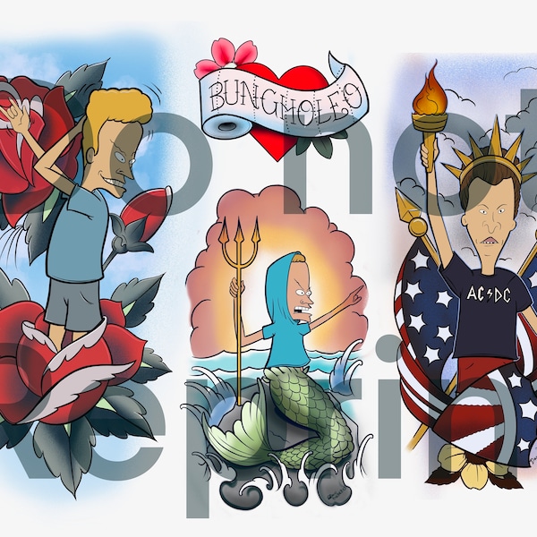 Beavis and Butthead Flag - Etsy UK