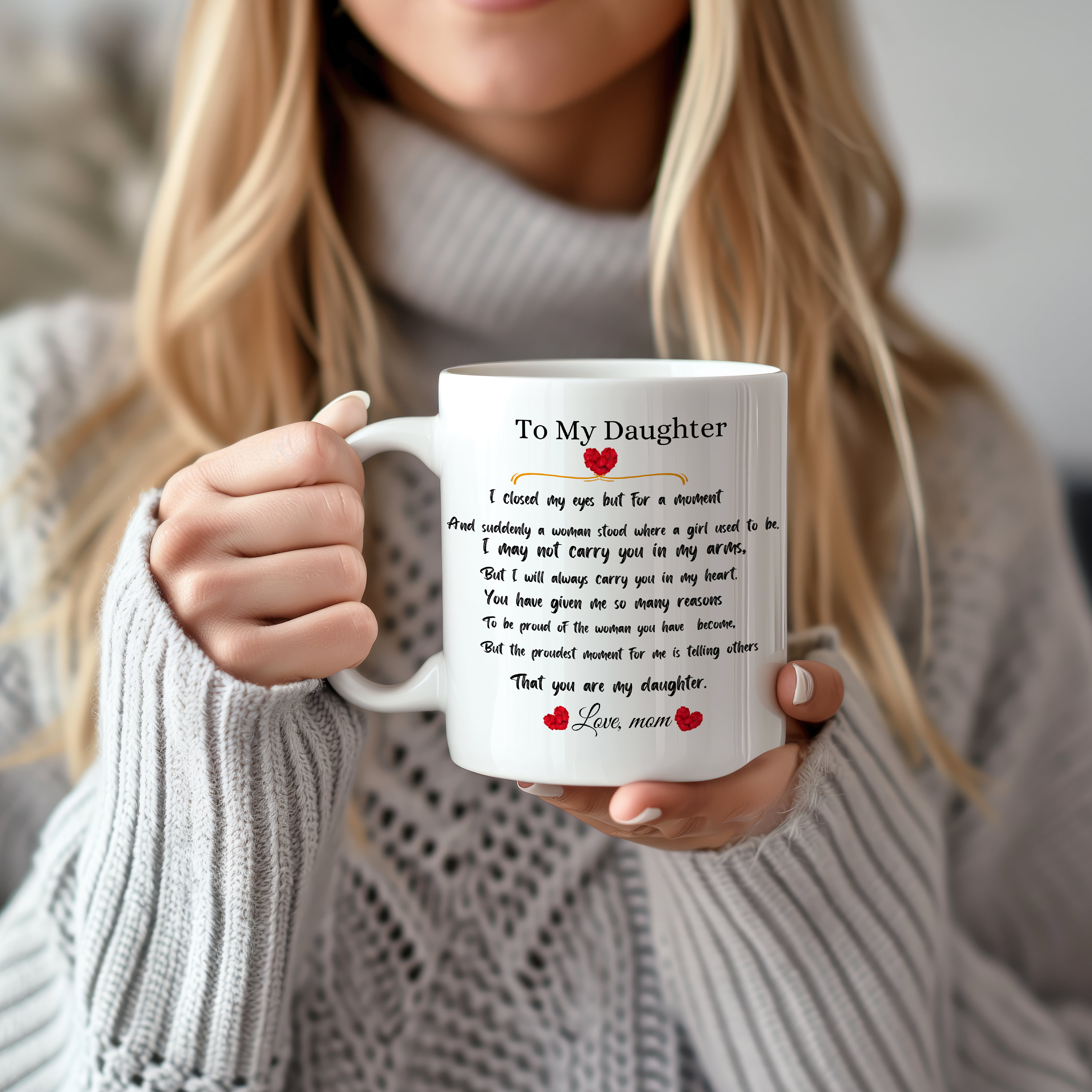 11 OZ My Daughter Mug, Personalized to My Daughter Mug, Daughter Gift ...