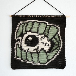 Vampire Eyeball Tapestry Crochet Pattern / Wall Hanging / Weird Art ...