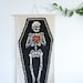 Coffin Skeleton Tapestry Crochet Pattern / Wall Hanging / Spooky Art ...