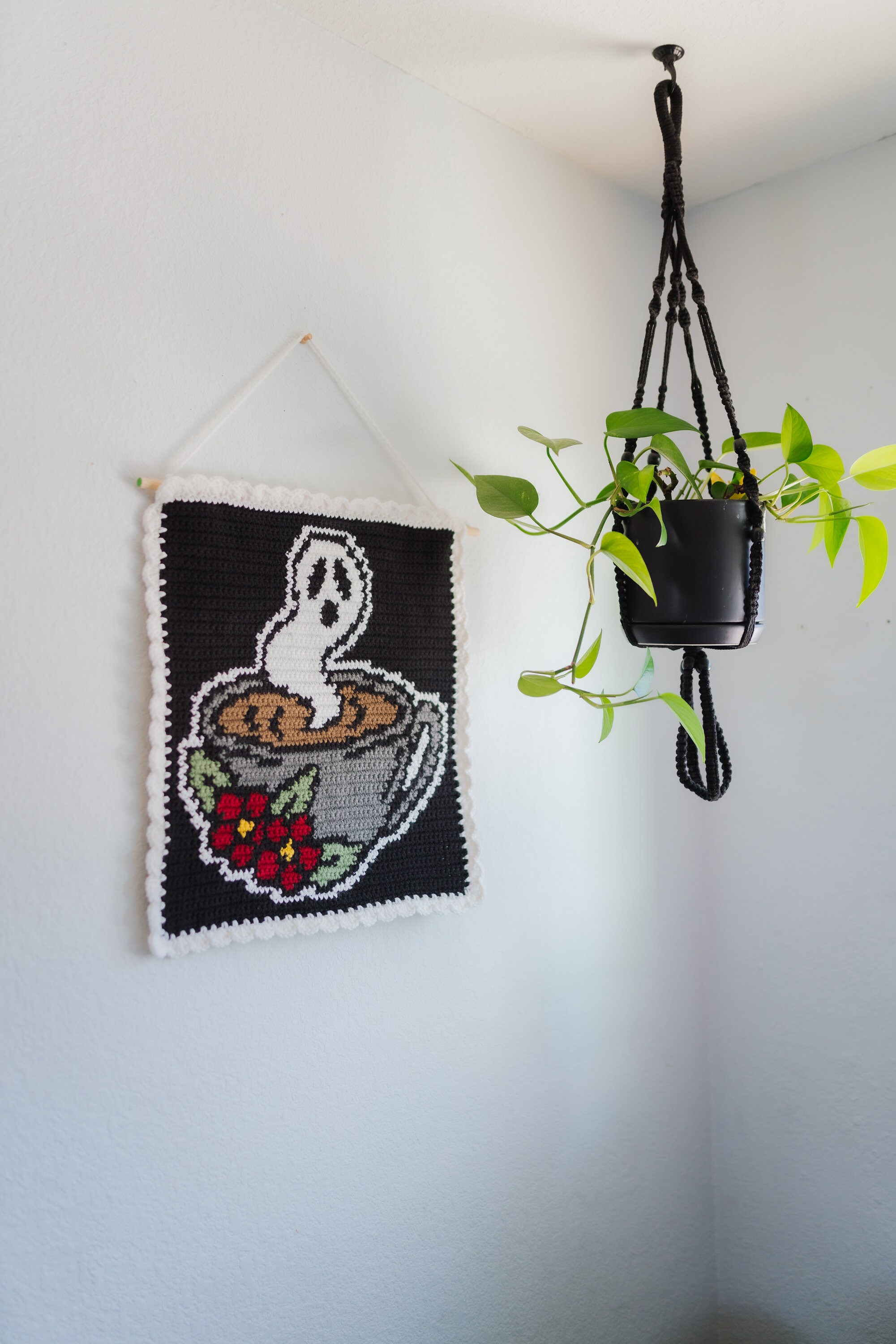 Ghost Pattern BUNDLE Tapestry Crochet / Wall Hanging / Dark Art ...