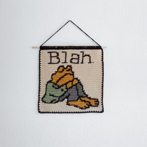 Frog and Toad Blah Tapestry Crochet Pattern / Wall Hanging / Fan Art ...