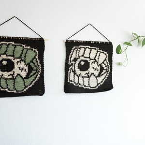 Vampire Eyeball Tapestry Crochet Pattern / Wall Hanging / Weird Art ...