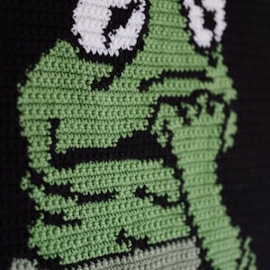 Kermit the Frog Tapestry Crochet Pattern / Wall Hanging / Fan Art ...