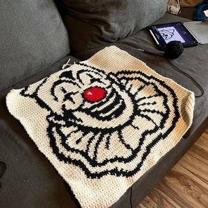 Clown Tapestry Crochet Pattern / Wall Hanging / Instant Download ...