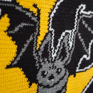 Gone Bats Tapestry Crochet Pattern / Wall Hanging / Bat Crochet ...