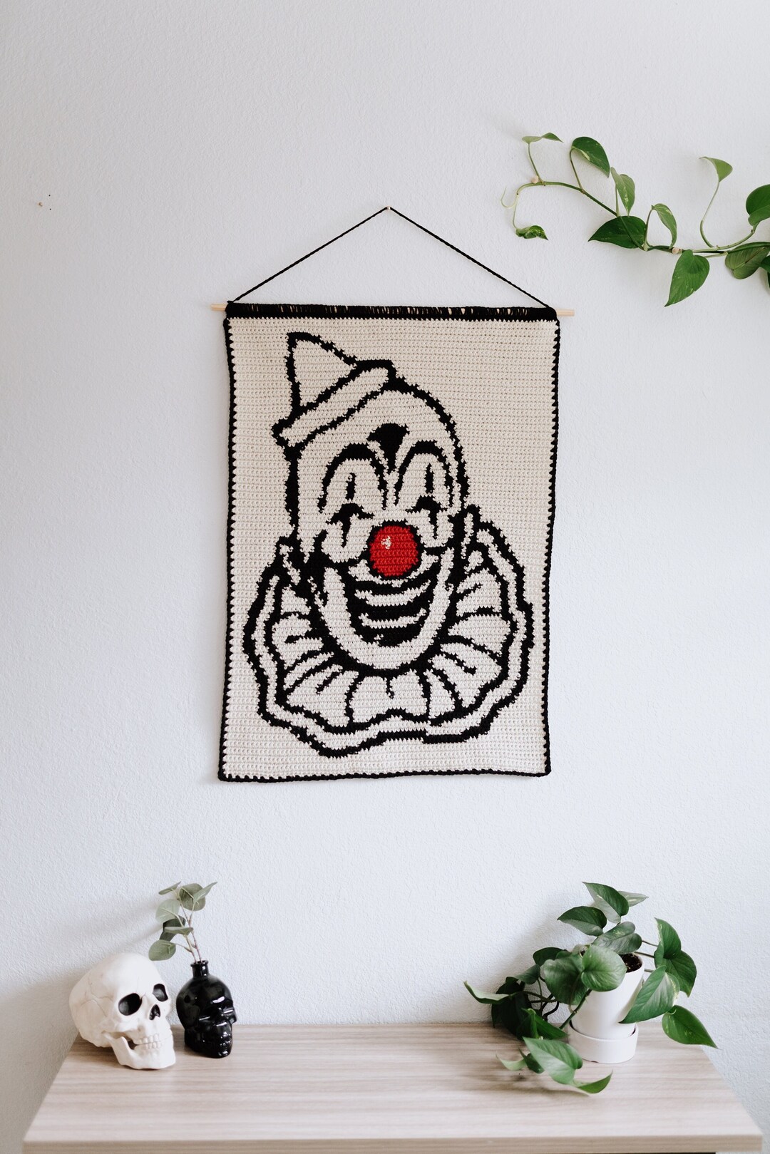 Clown Tapestry Crochet Pattern / Wall Hanging / Instant Download ...