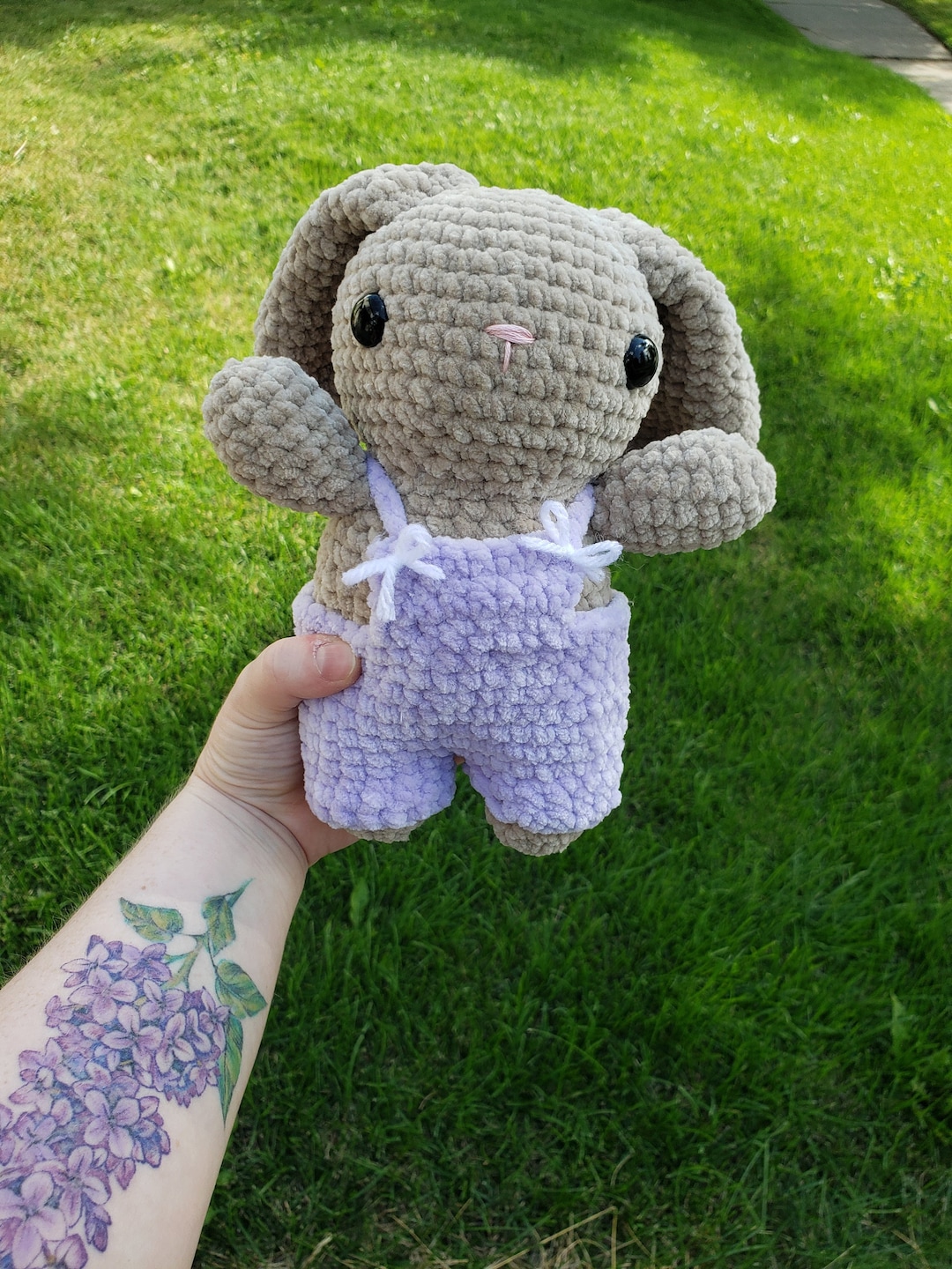 Lavender Bunny Crochet Plushie - Etsy