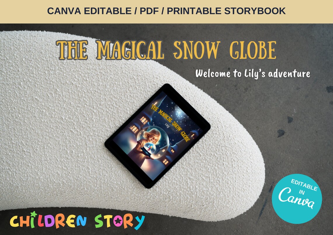 Magical Snow Globe Lilly's Storybook A4 and US Letter Size Printable ...