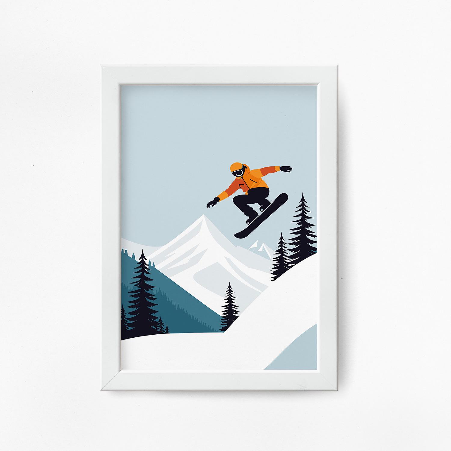 Ski Poster Set of 3 Prints Instant Download Ski Art Gallery Wall Gift ...