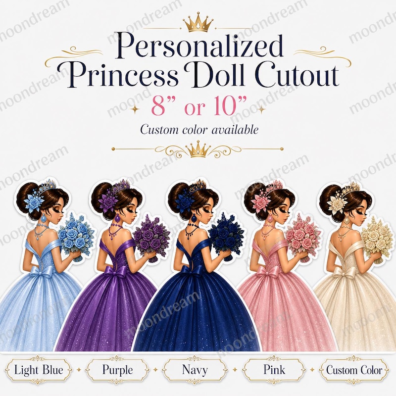 Personalized Princess Dolls - Etsy