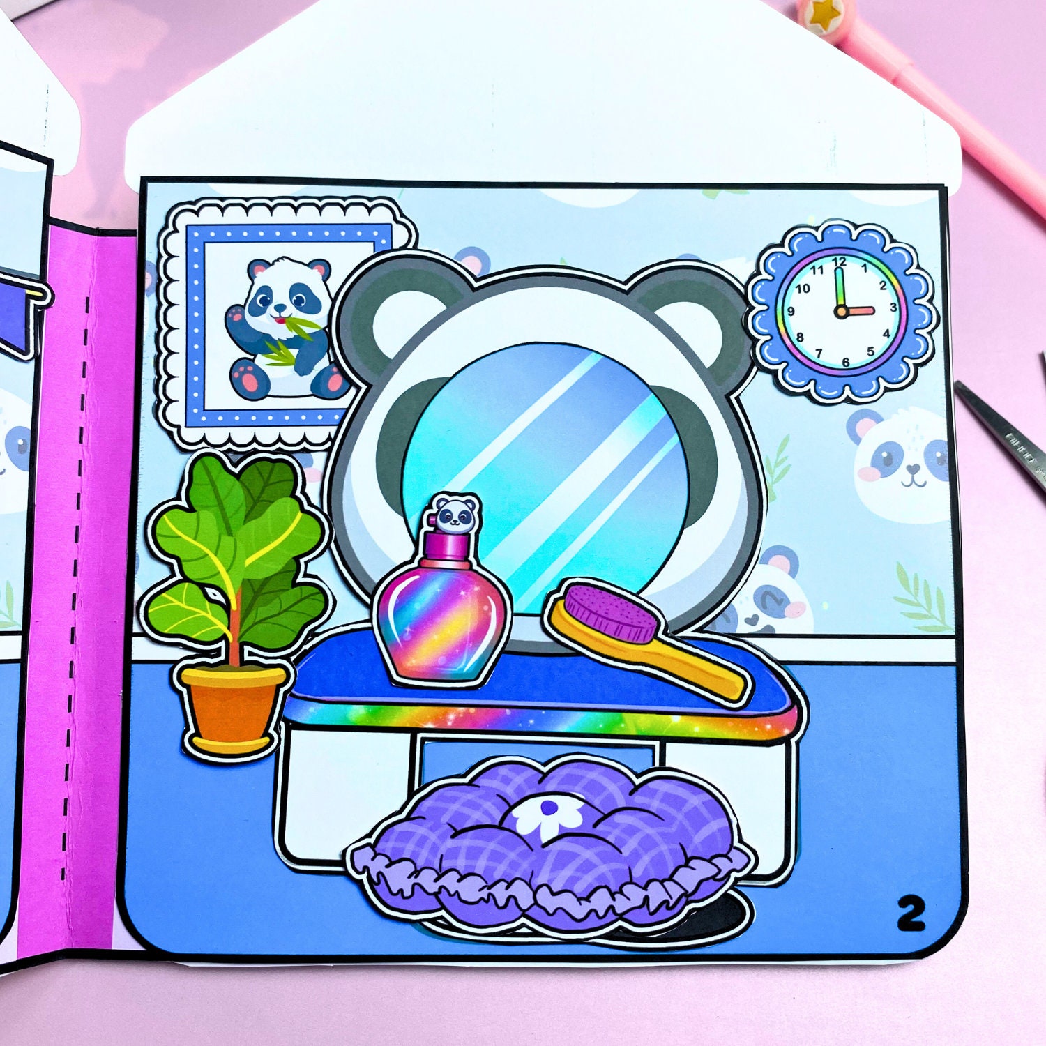 Printables Dollhouse Panda House, Kids Busy Book X Quiet Book ...