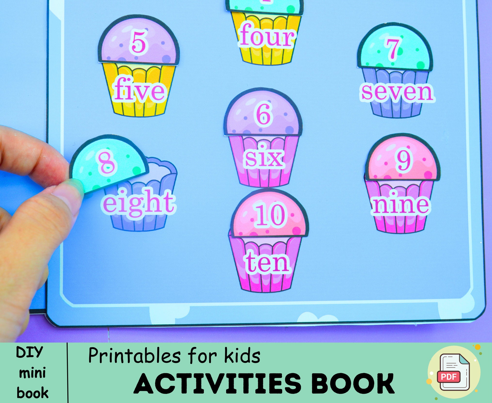 Learning to Count Printable Busy Book Quiet Book Counting - Etsy