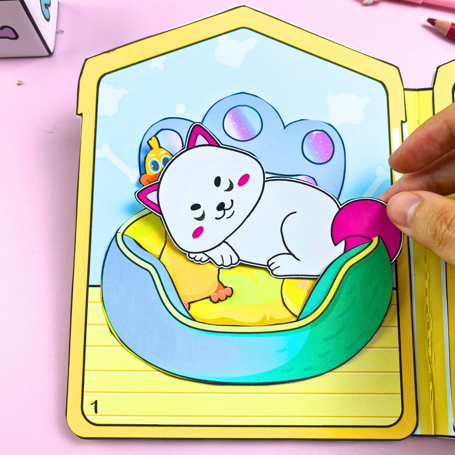 USA, Free Shipping Paper Play Activity Book, Mini Dog House Activity ...