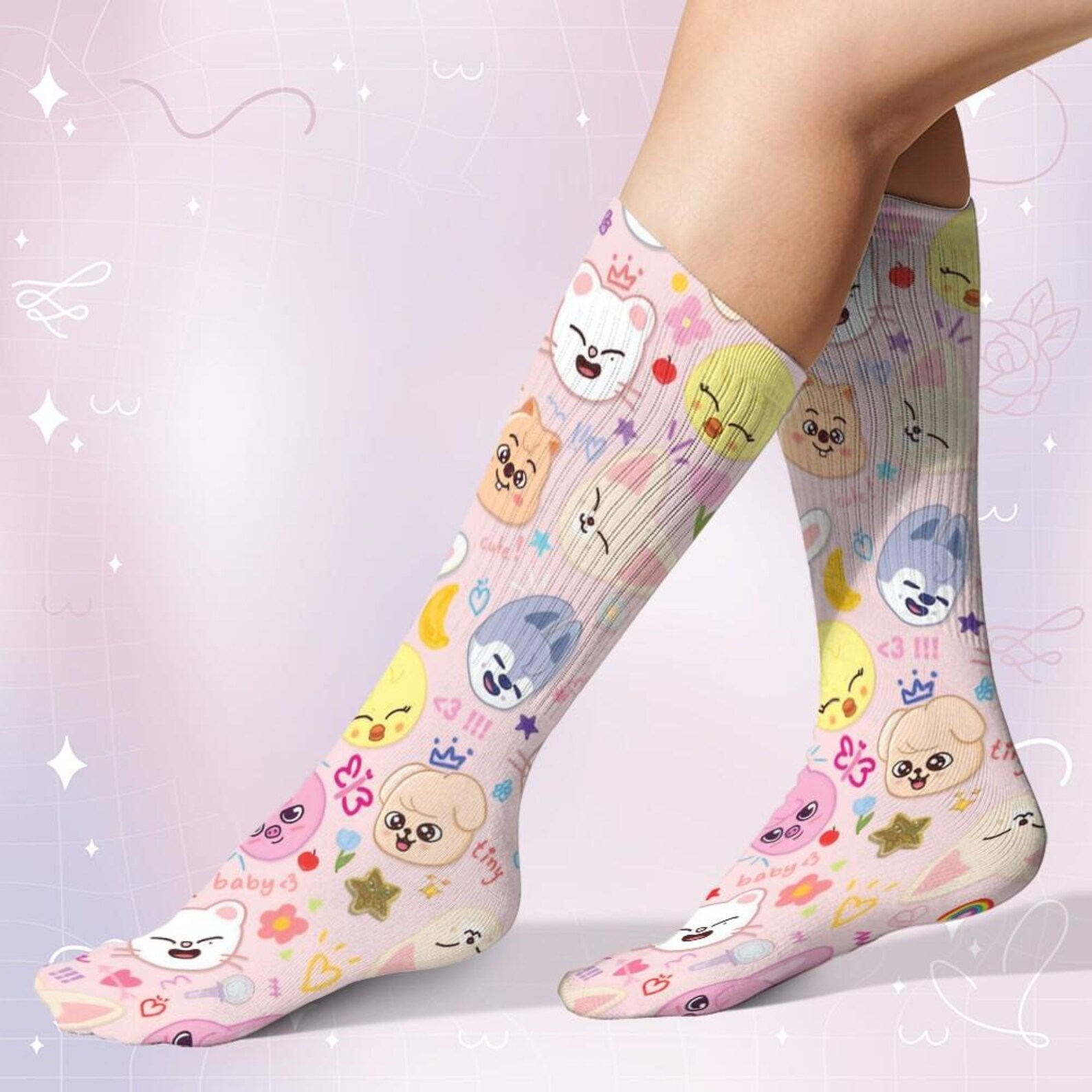 Skzoo Smile Kpop Socks, Fan Accessory, Unique Fan Gift, Souvenir Gift ...
