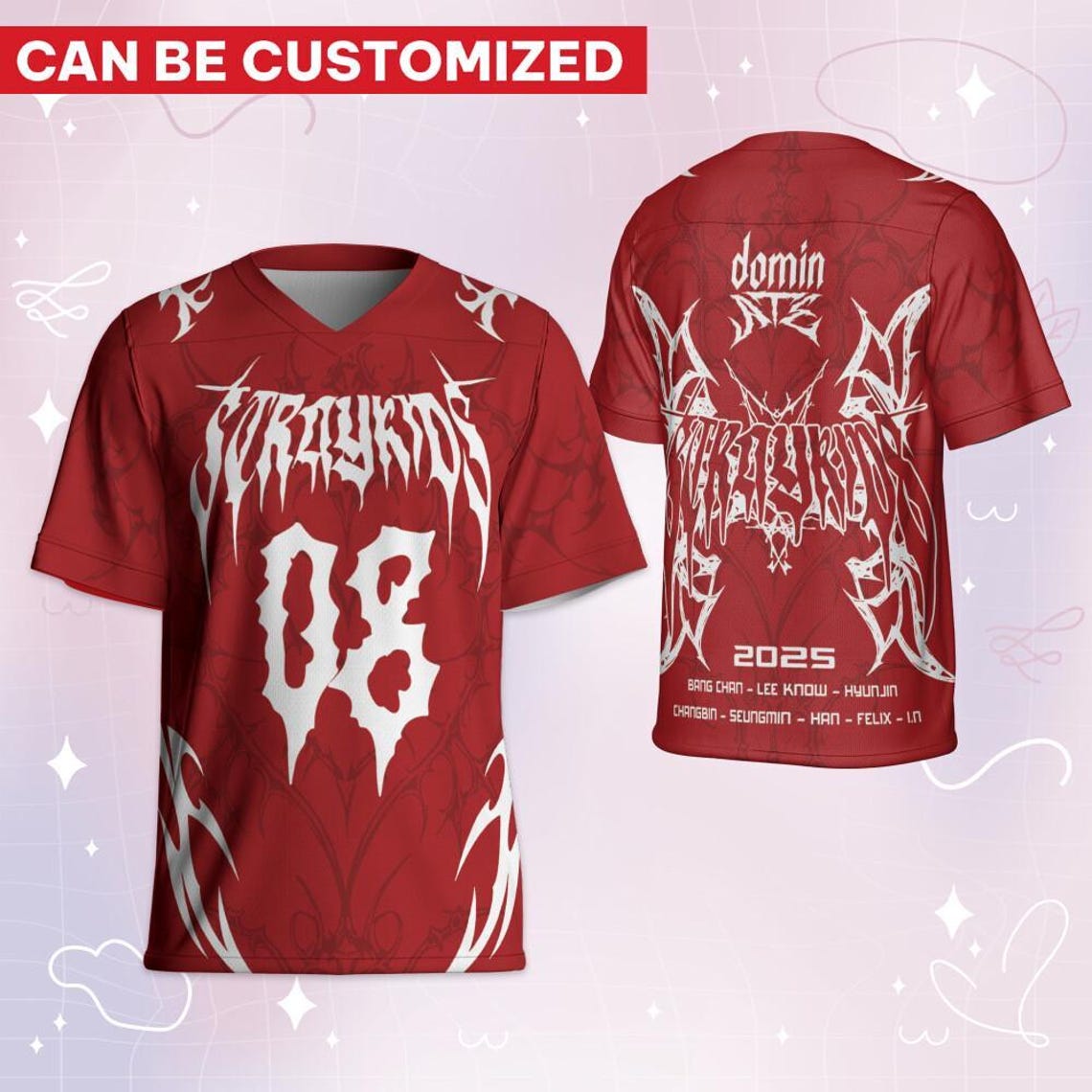 Skz Tour Football Jersey,tank Top Kids Youth, SKZ Merch, Skz Shirt ...