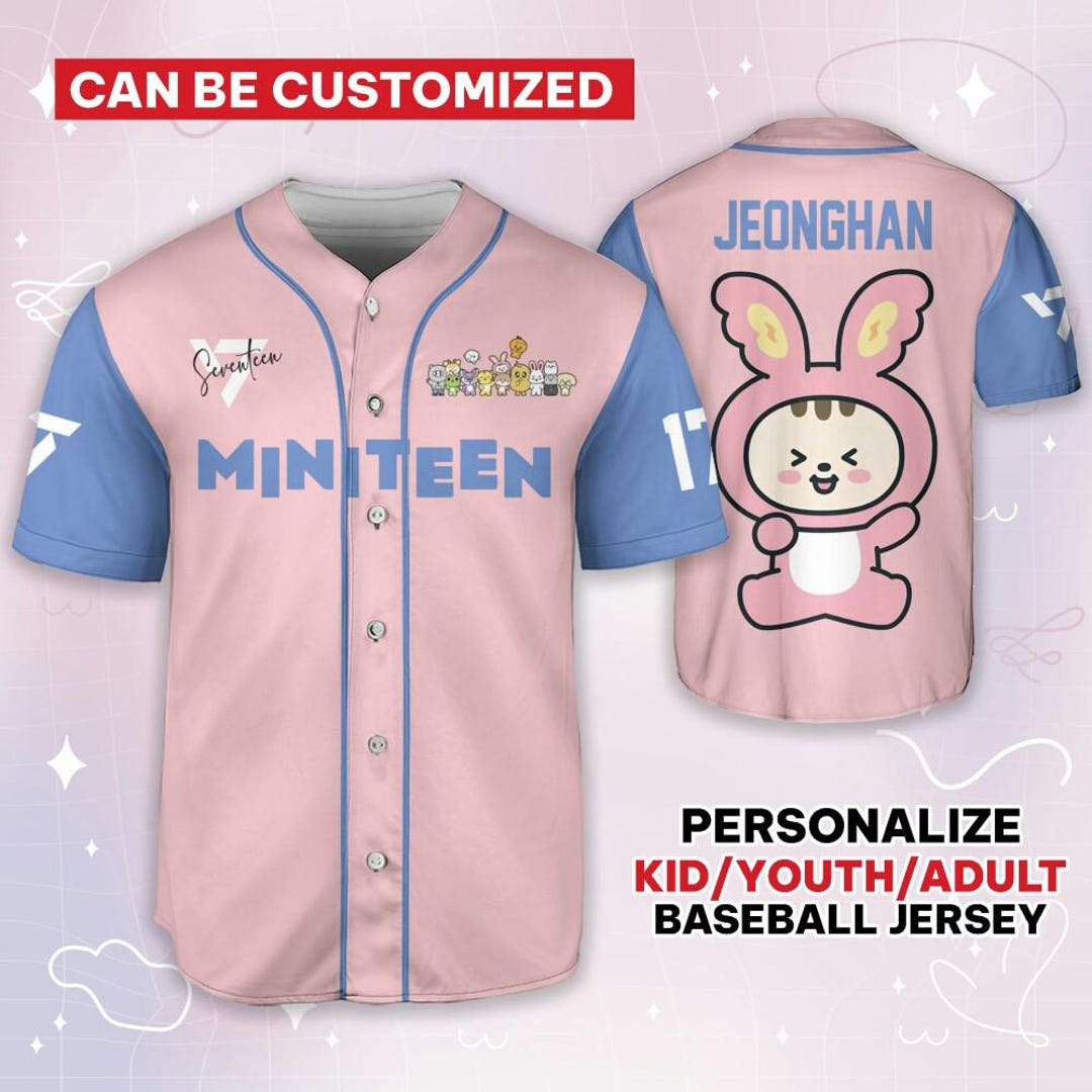 Seventeen Jeonghan Miniteen JJONGTORAM Jersey Kpop Baseball Kpop Jersey ...