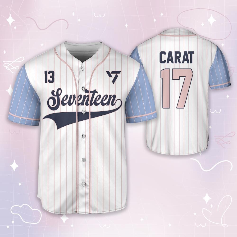 Custom Svt Members Baseball Jersey, Kpop Trending Jersey, Svt Tour ...