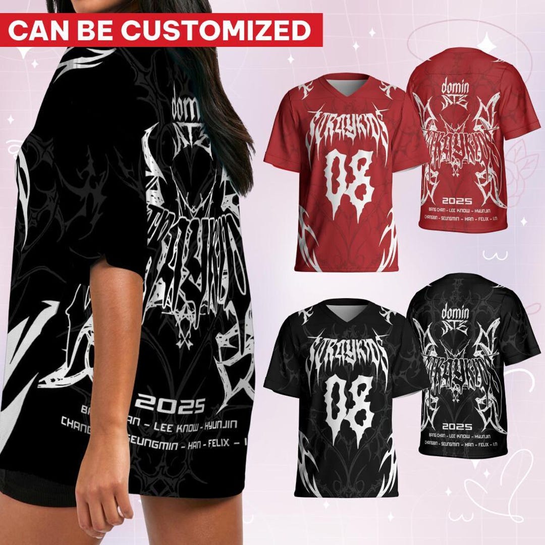 Skz Tour Football Jersey,tank Top Kids Youth, SKZ Merch, Skz Shirt ...