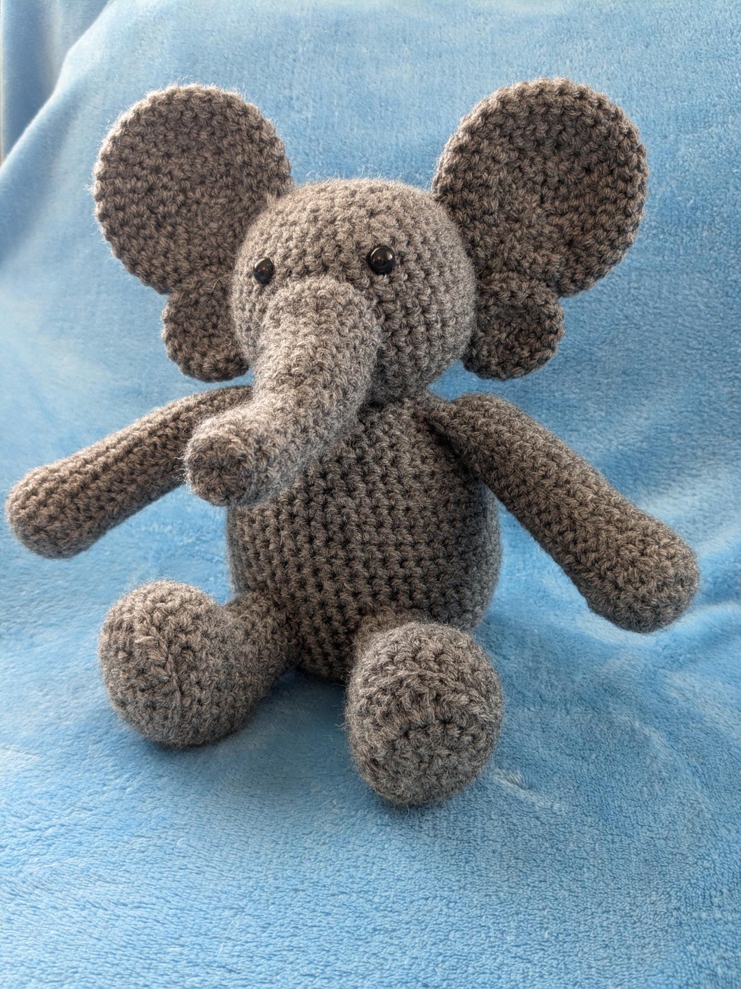 Crochet Elephant Stuffed Animal - Etsy